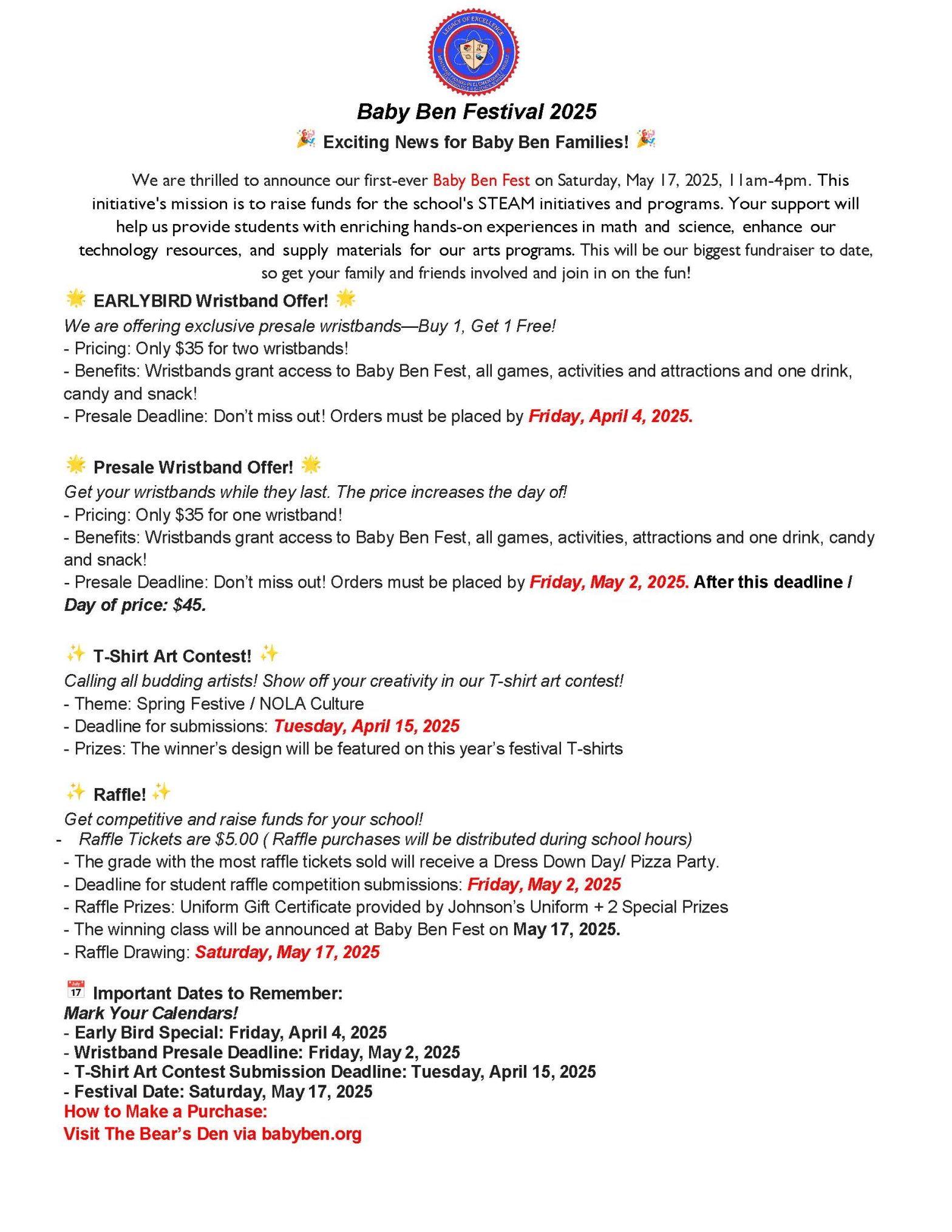 Elementary – Benjamin Franklin Bears